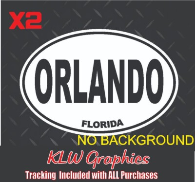 Orlando Florida Oval Vinyl Decal Sticker Oval State Car Truck Home FL ...