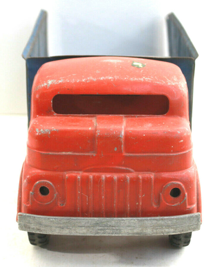 Vintage 1953 Structo Toyland Construction Co Wind Up Dump Truck Pressed ...