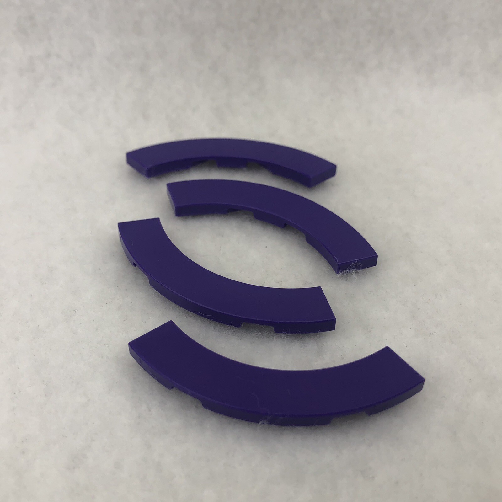 LEGO 27507 Dark Purple Tile, Round Corner 4 x 4 Macaroni Wide (x4) | eBay