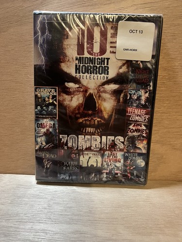 NWST! 10 Film Midnight Horror Collection Zombies (NEW SEALED DVD ...