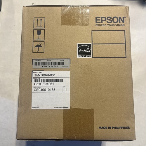 EPSON TM-T88VI-061 Point of Sale Receipt Printer C31CE94061 New | eBay