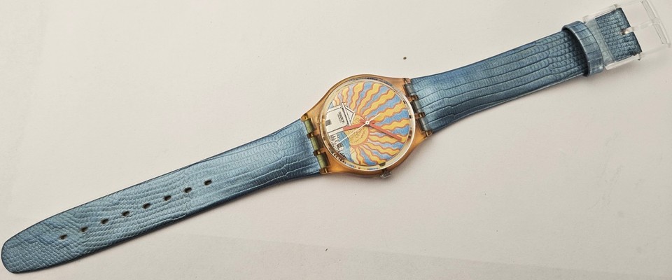 SWATCH STANDARDS 1993 - GP107 - IL POETA - New With Leather Strap | eBay