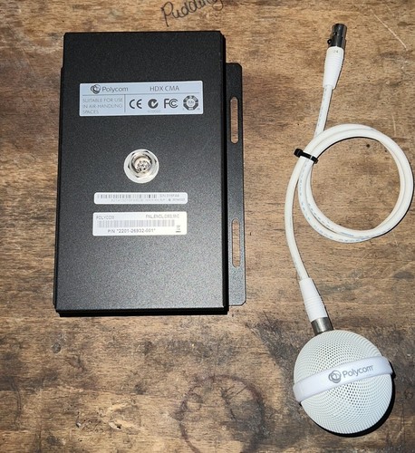 Polycom HDX CMA Ceiling Microphone White Cables Conference Room | eBay