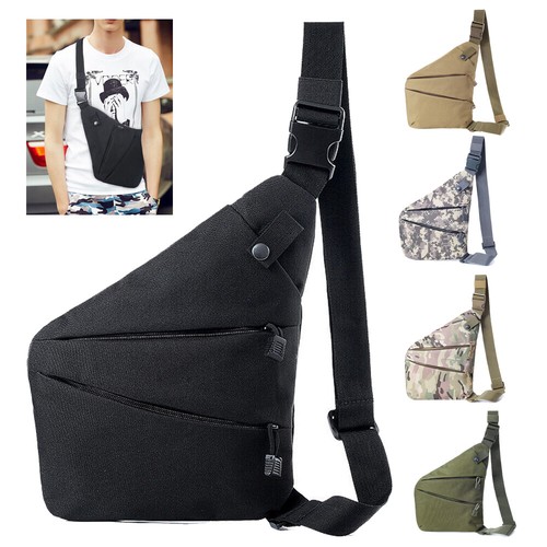 Men's Bag Waterproof Shoulder Backpack Cross Body Sling Bag Pack Travel ...