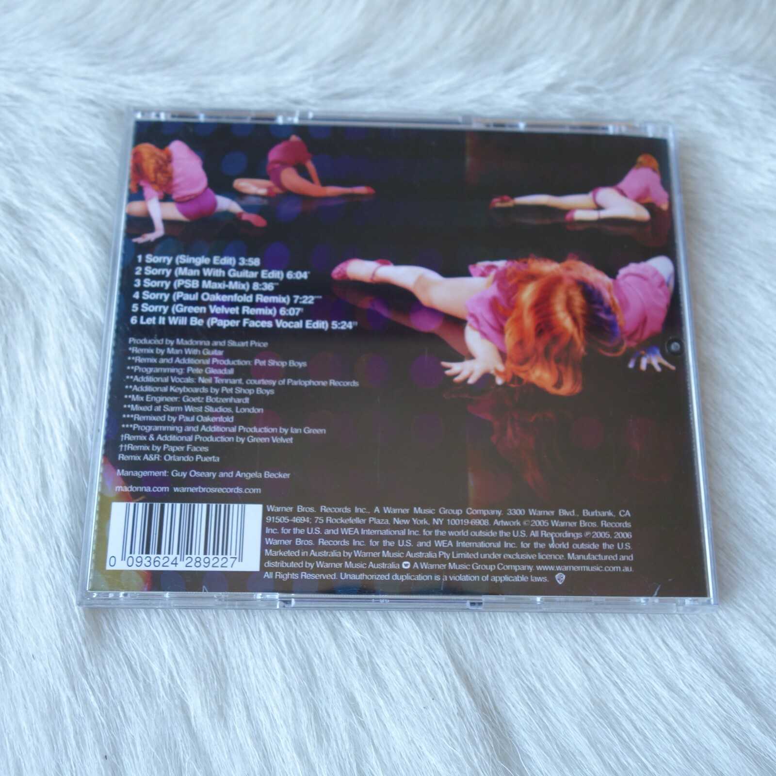 MADONNA SORRY CD 2005 Madonna CD Madonna Single Confessions on a Dance ...