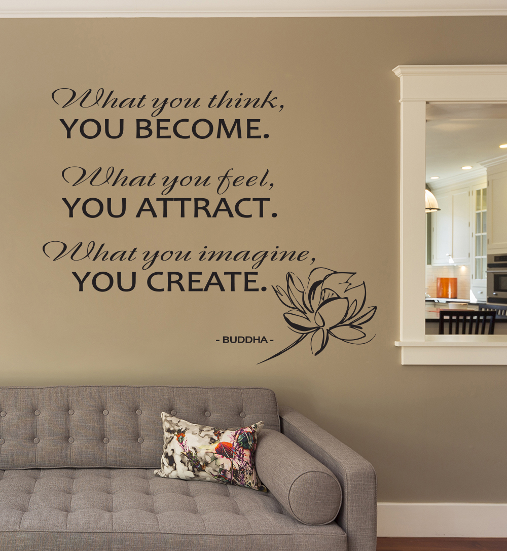 Buddha Wall Sticker Quotes Decalmile Buddha Zen Wall Decals Quotes