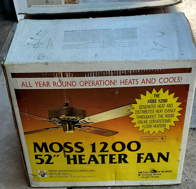 Ceiling Tins - Moss Mfg Ceiling Paddle Fan