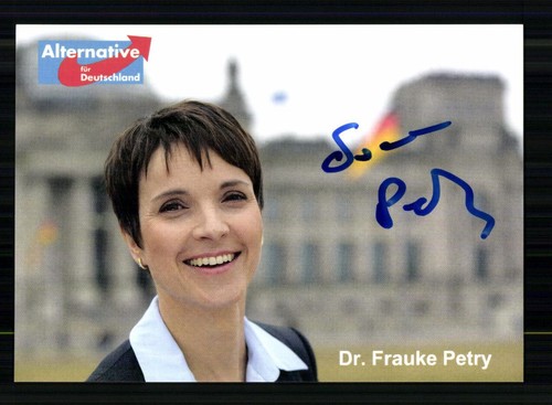 Frauke Petry AFD Autogrammkarte Original Signiert # BC 221469 | eBay.de