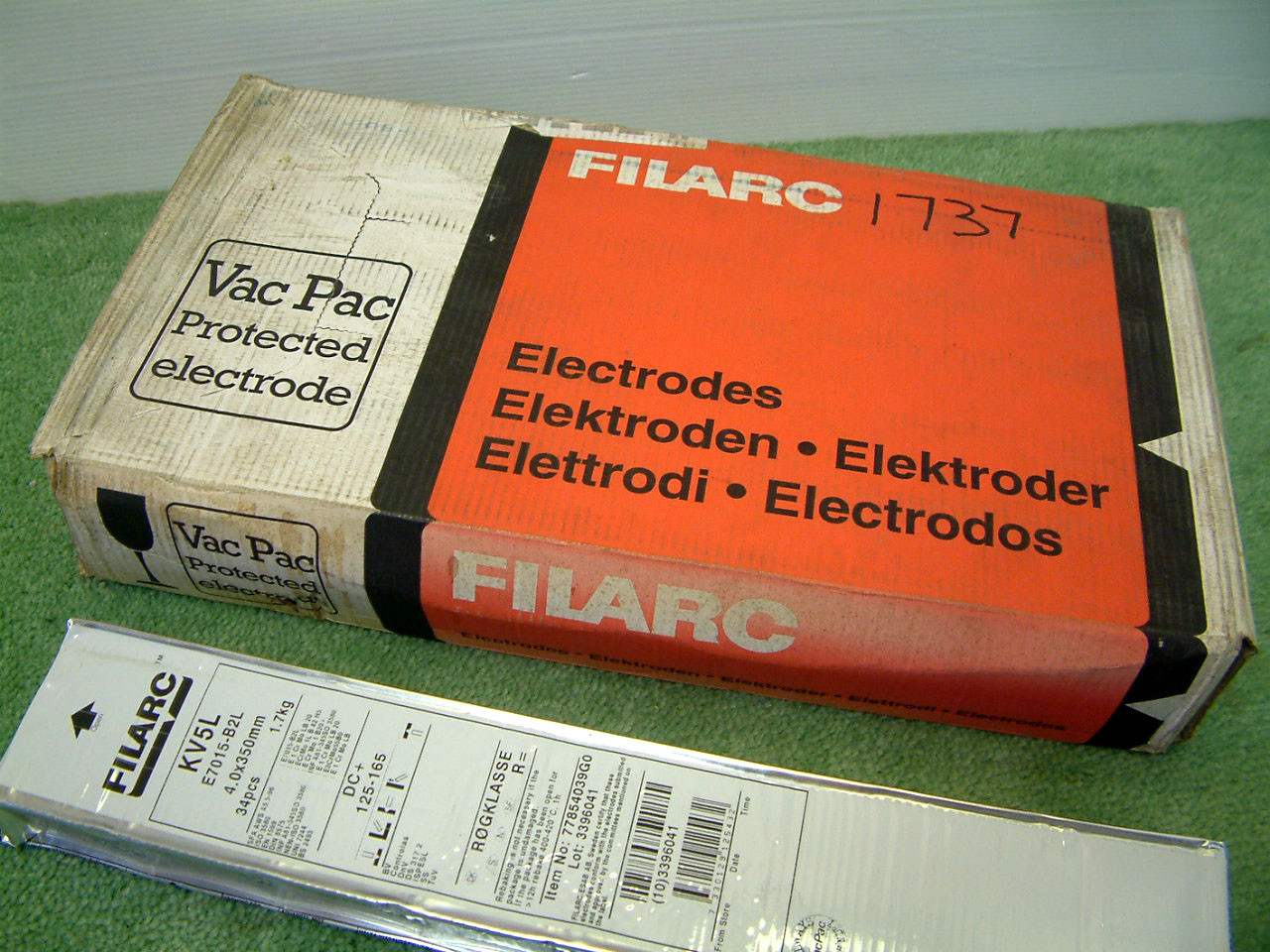 Welding Rods ESAB Filarc Kv5l Vacuum 3.2 X 350mm - Pack of 47 Pcs 1.7kg ...