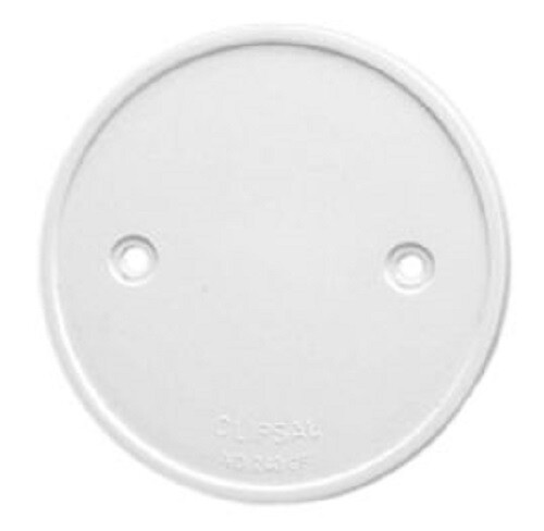 4x Clipsal RIGID PVC COVER FLANGES 85mm For Round Junction Boxes WHITE ...