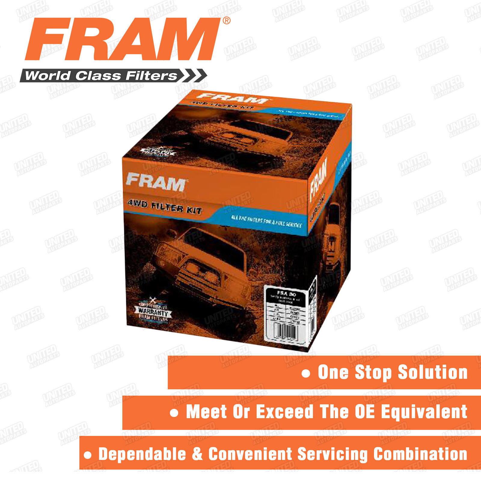 Fram 4WD Filter Service Kit for Nissan Patrol GU 4.2 Turbo Excellent ...