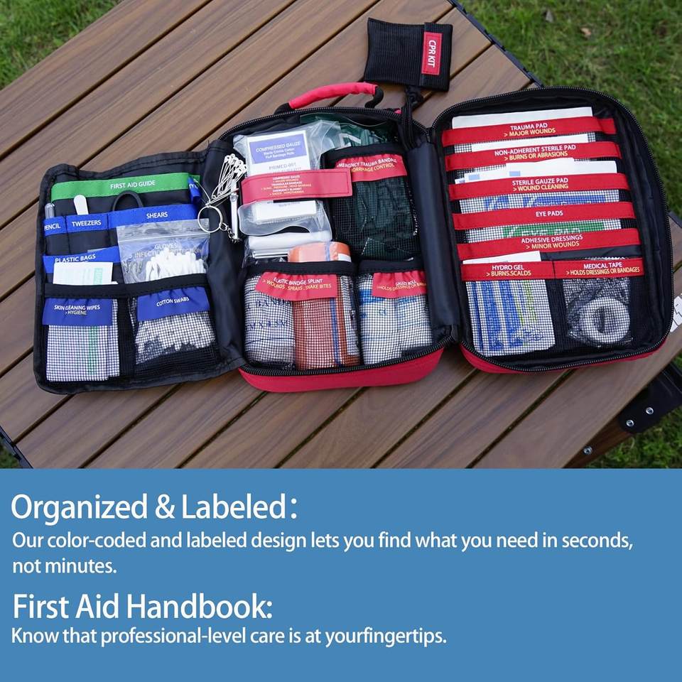Professional Trauma First Aid Kit - Military-Grade Labelled ...