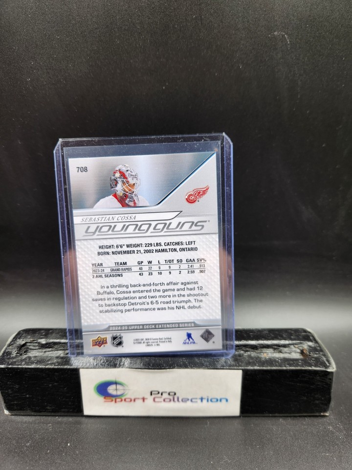 2024-25 UPPER DECK SEBASTIAN COSSA YOUNG GUNS ROOKIE #708 | eBay