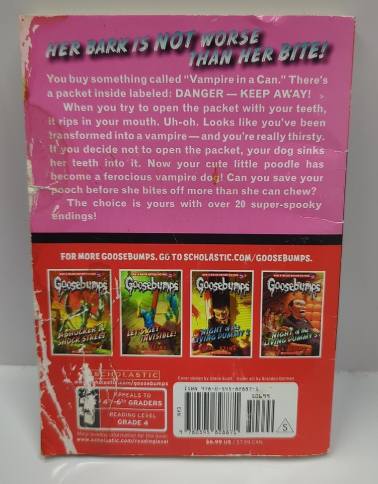Please Don't Feed The Vampire! Goosebumps Book R.L. Stine Paperback | eBay