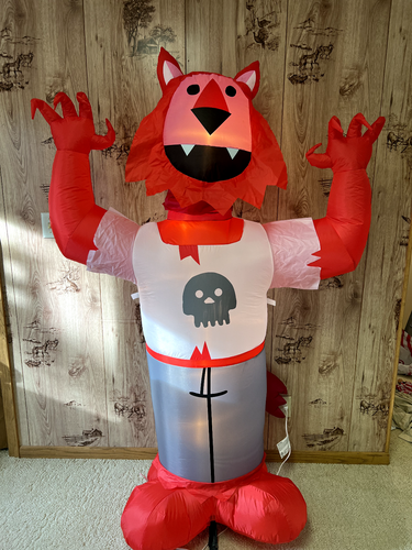 6' LED Werewolf Animated Airblown Inflatable Halloween Decoration ...