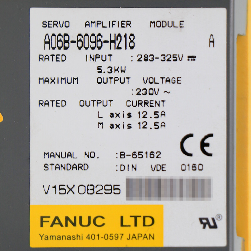 USED FANUC A06B-6096-H218 Servo Amplifier Unit A06B6096H218 | eBay