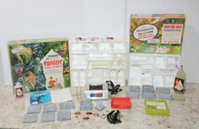 Vintage Mattel 1966 Thingmaker FRIGHT FACTORY plus FIGHTING MEN MAKER ...