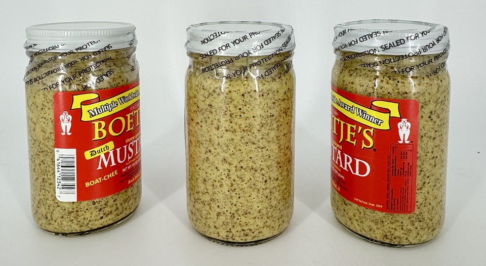 Boetje's Award Winning Stone Ground Dutch German Style Mustard 3 Pack 8 ...