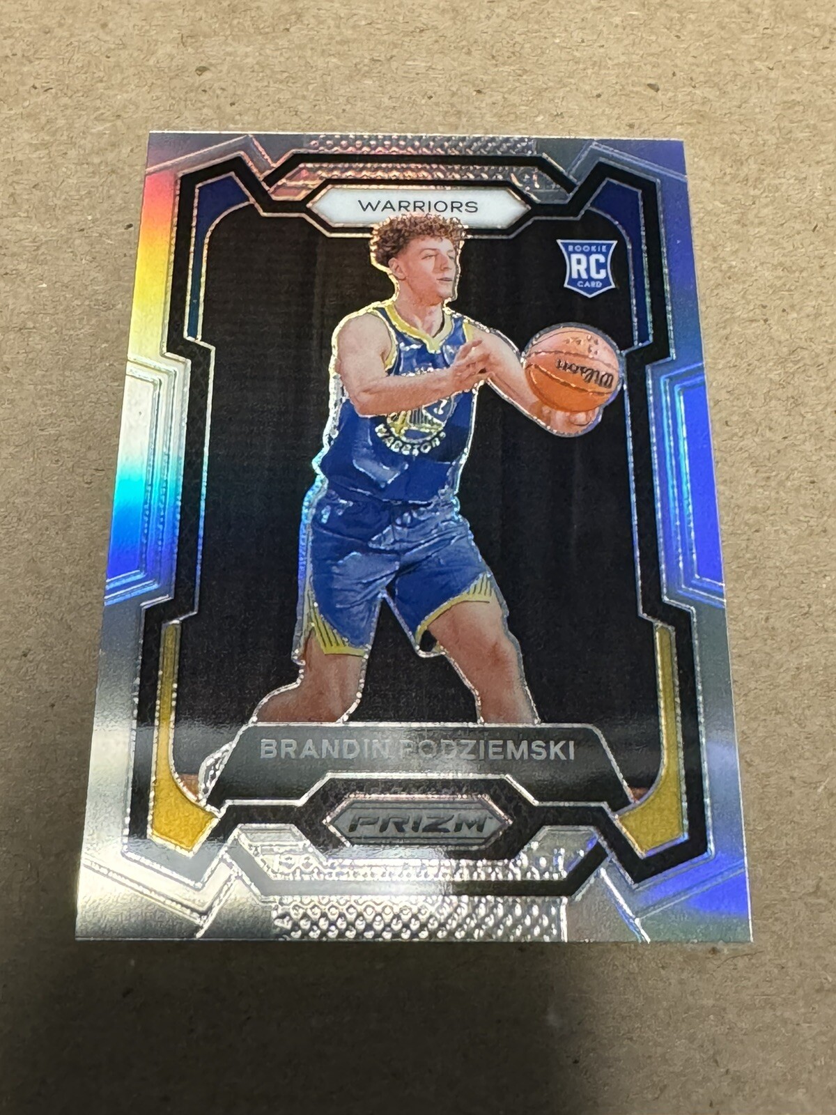 2023-24 Panini Prizm Brandon Podziemski Silver Prizm SP Rookie Card 147 ...