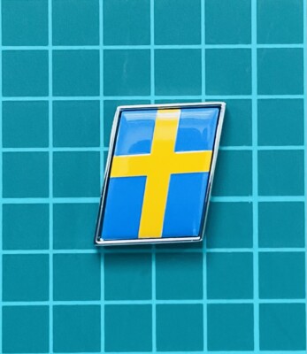 Sweden Swedish Flag Metal Badge Sticker For Sweden Cars S,V,XC Series ...
