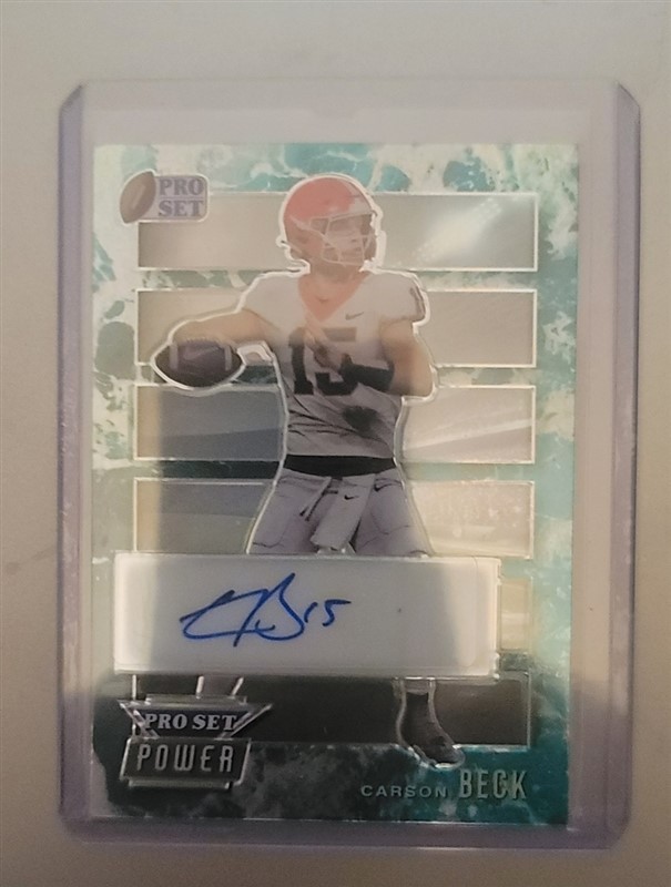 CARSON BECK 2024 Pro Set Power Auto Water 1/1 | eBay