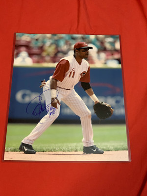 BARRY LARKIN AUTOGRAPHED SIGNED 16X20 PHOTO "95 NL MVP" CINCINNATI REDS ...