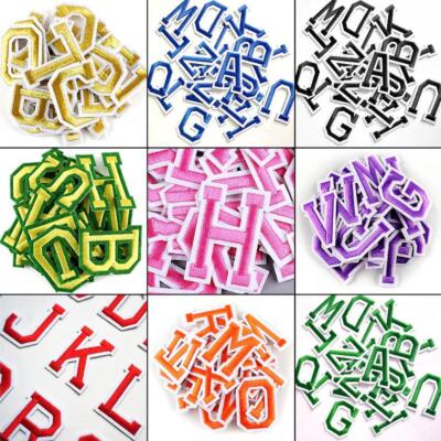 Letter Patches Embroidered Letters Patch Iron on Sew On Alphabet ...