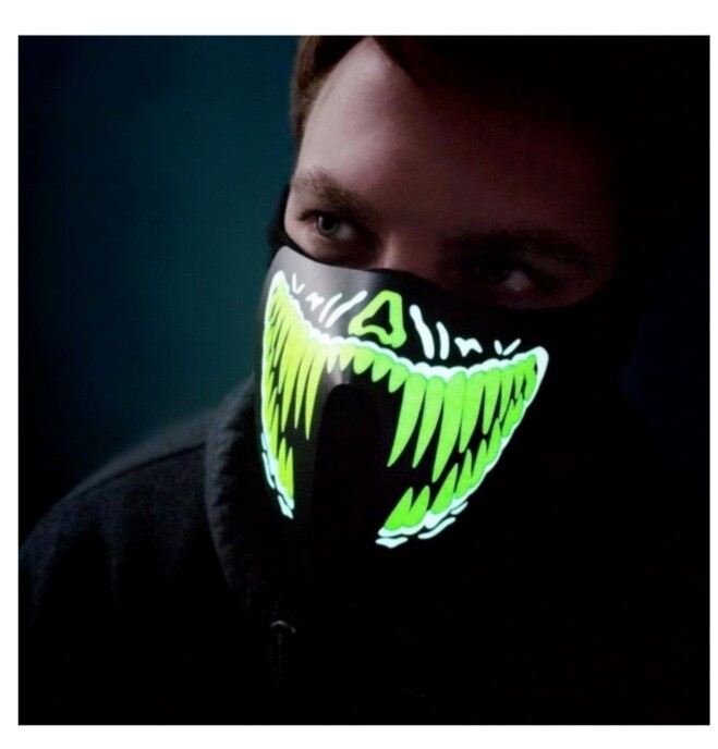 LED Mask Sound Activated | eBay