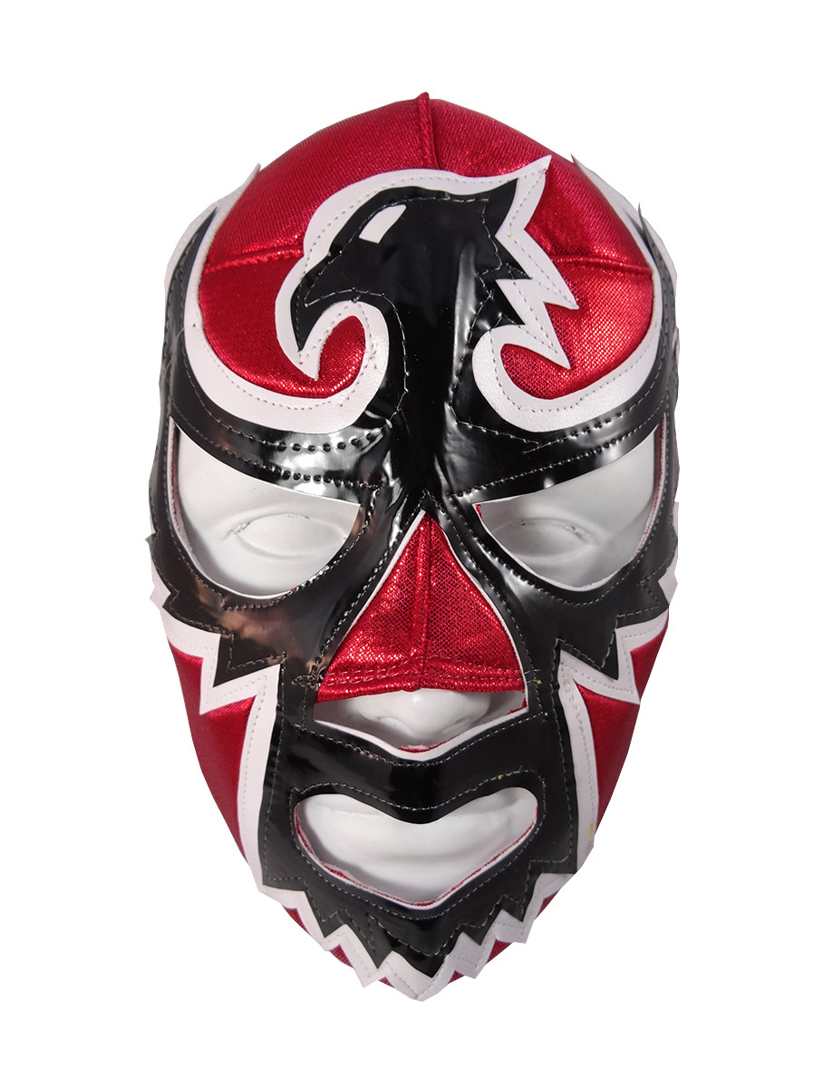 HALCON NEGRO (pro-fit) Adult Lucha Libre Mexican Wrestling Mask - Red ...