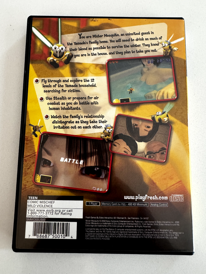 Mister Mosquito - Playstation 2 PS2 Game CIB Complete In Box - RARE ...