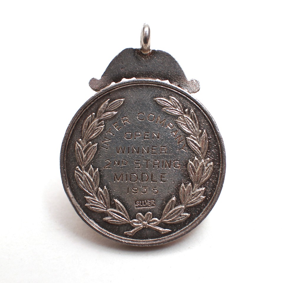 The Durham Light Infantry II DLI British Military Fob Medal Silver WW1 ...