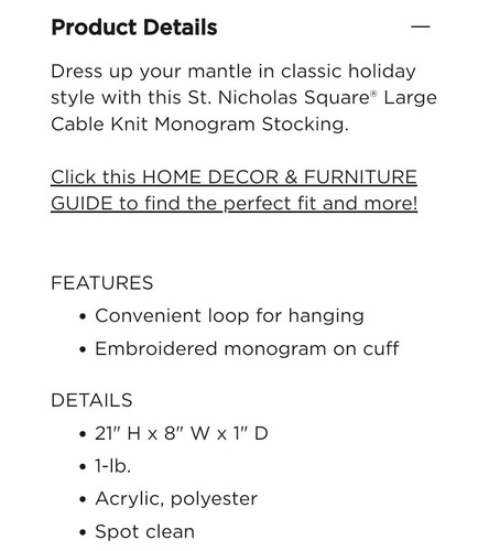 21" Premium St. Nicholas Knit Monogram Christmas Stocking, Pick Letter ...