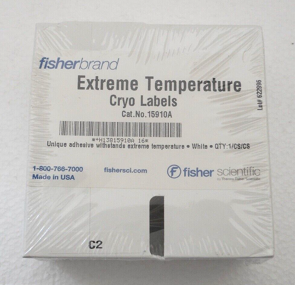 Fisherbrand 15910A Extreme Temperature Cryo Labels -196°- +121°C 1000 ...