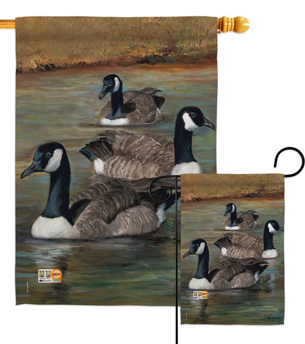 Geese Birds Spring Garden House Yard Flag Banner | eBay