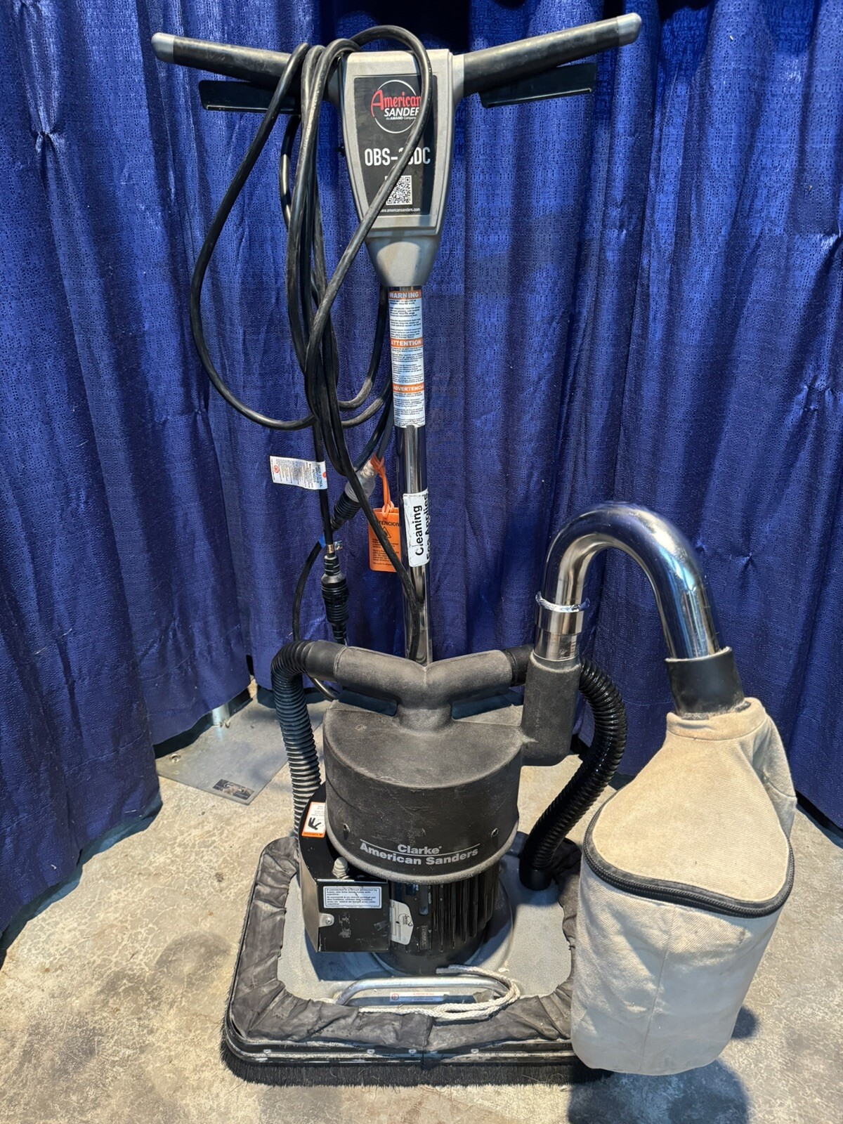 AMERICAN SANDERS/CLARKE OBS-18DC HDTR Square Buff Orbital Floor Sander ...