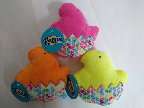 3 Peeps Multicolored Dog Toys 6in.x5.5in. each | eBay