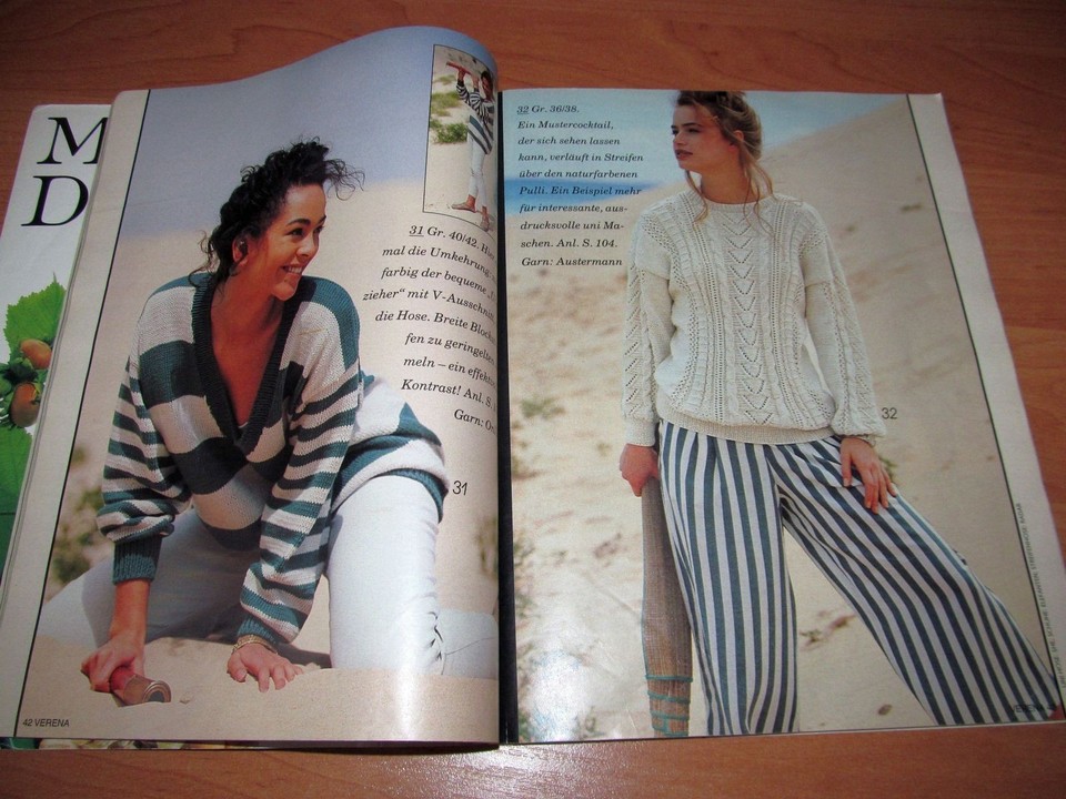 Verena Mode Knitting Ideas Knitting Magazine 6, 7/1991 Sweater ...