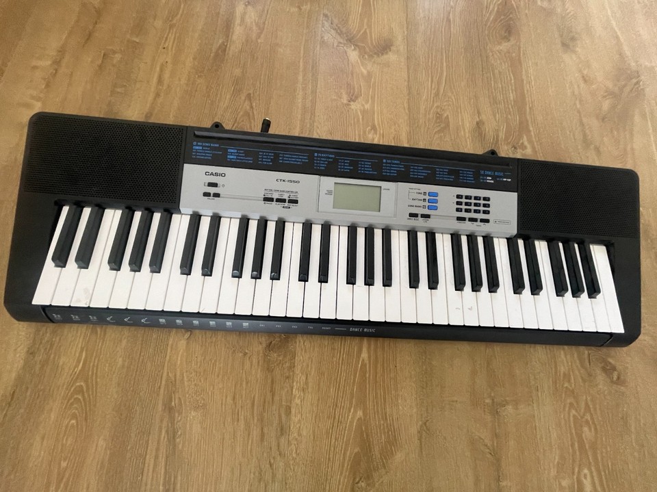 Casio CTK-1550 Standard Keyboard - Black without legs 4971850314707 ...