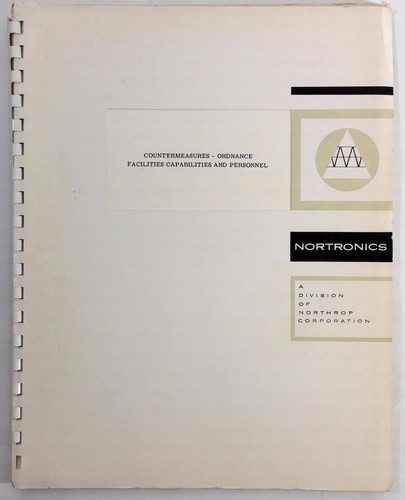 1961 Northrop Nortronics COUNTERMEASURES ORDNANCE Hawk Dervish Gimlet ...
