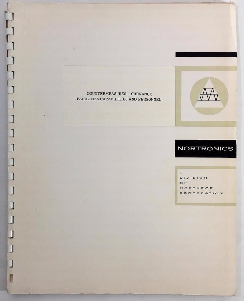 1961 Northrop Nortronics COUNTERMEASURES ORDNANCE Hawk Dervish Gimlet ...