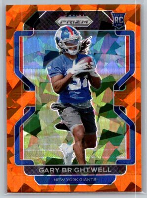 2021 Panini Prizm #400 Gary Brightwell Orange Ice RC GIANTS | eBay