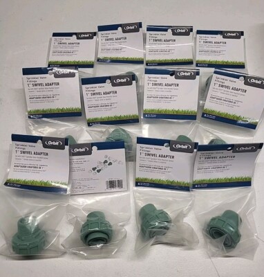 Bulk 12 Pk - Orbit- 1" Swivel Adapter- Sprinkler Valve Fitting- 57199 ...