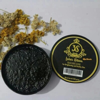 Lulur Hitam 250g 3S Black Body Rice Scrub For Brightening Healthy Skin ...