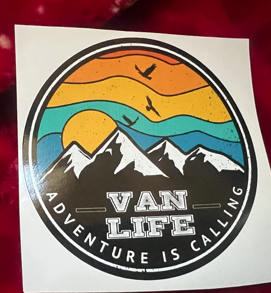 Van Life Sticker Decal Adventure Vinyl Camper camping Skate T5 Van ...