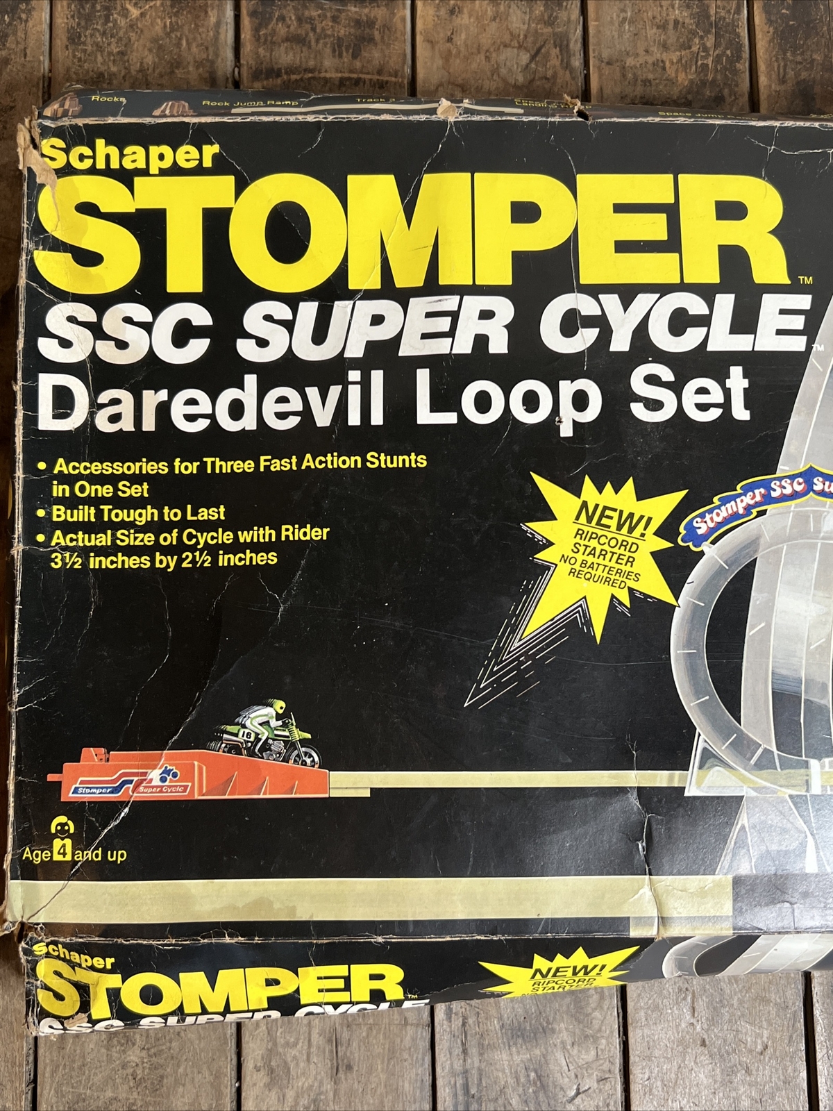VINTAGE 1982 SCHAPER STOMPER SSC SUPER CYCLE DAREDEVIL LOOP SET IN ...