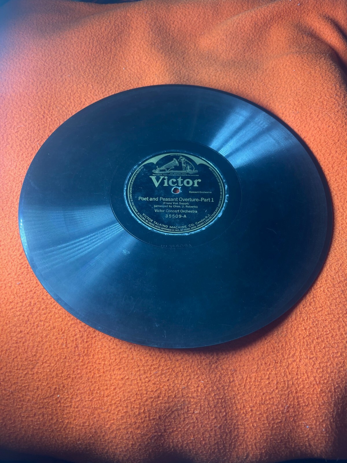 12" VICTOR Record 78 rpm 35509 POET & PEASANT OVERTURE Part 1 & 2 | eBay