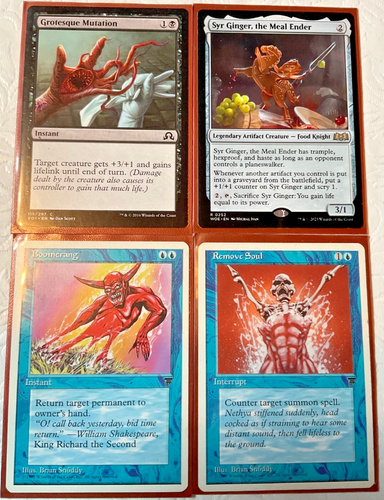 MTG Card Lot – Syr Ginger, Boomerang, Remove Soul + Grotesque Mutation ...