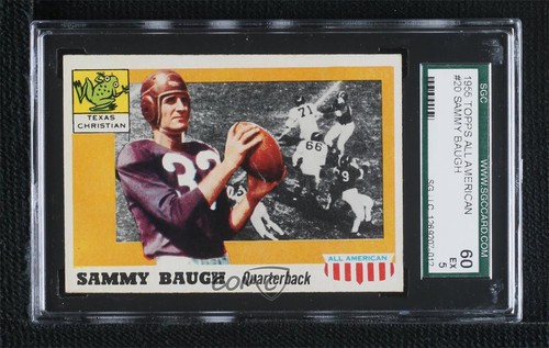 1955 Topps All American Sammy Baugh #20 SGC 60 HOF | eBay