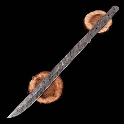 25'' inches CUSTOM MADE DAMASCUS STEEL FULL TANG SWORD BLANK BLADE 2909 ...