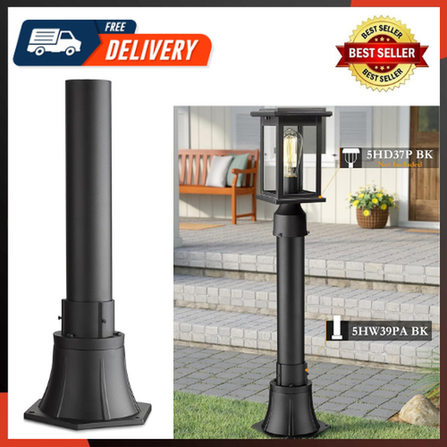 Outdoor Post Light Pole with Base HWH outside Lamp Post Accessories ...